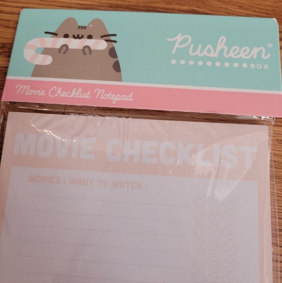 Pusheen | Office | Pusheen Movie Checklist Notepad | Poshmark